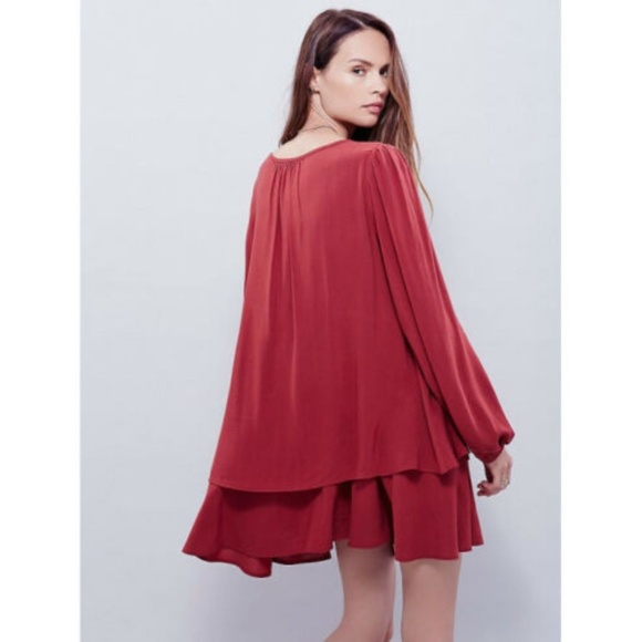 Free People | Dresses | New Free People Red Beck Dress Size Xs | Poshmark
